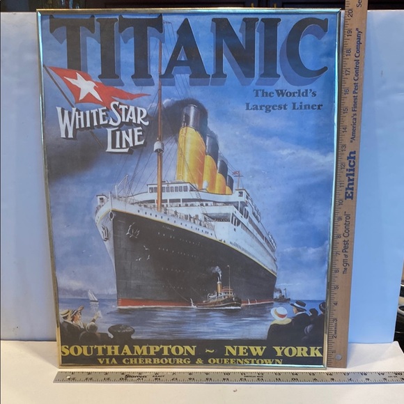 Accents | Tin Sign Of Repro Of A Vintage Poster For The White Star ...